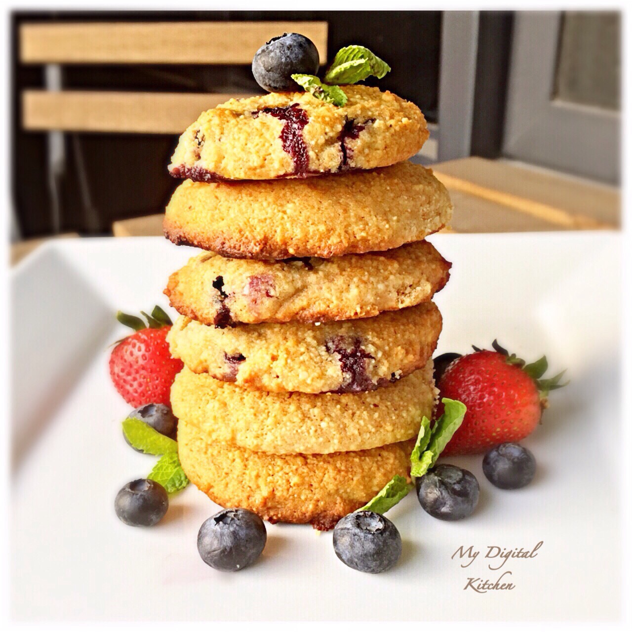 HEALTHY BLUEBERRY DROP COOKIES - My Digital Kitchen