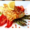 Grilled Halibut with Lemon Garlic Seasoning