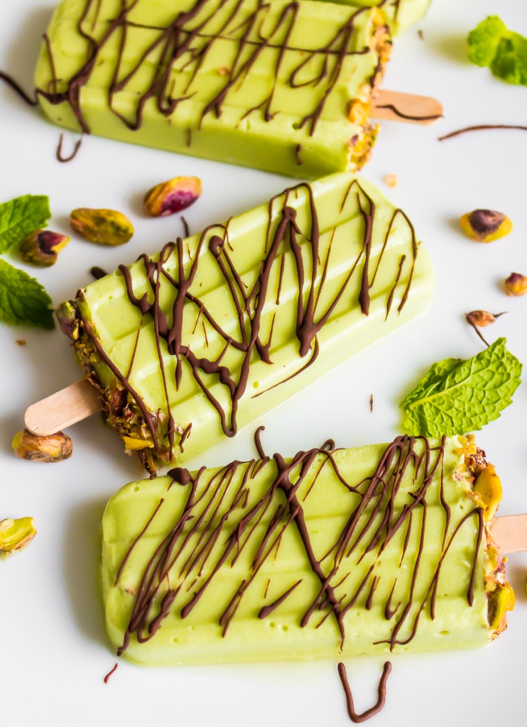 CHOCOLATE AVOCADO PISTACHIO POPSICLES - My Digital Kitchen