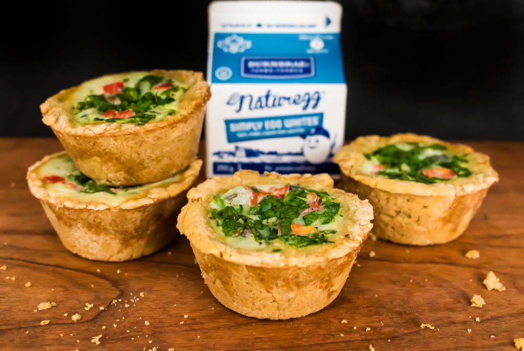 SPINACH EGG WHITE QUICHE BOWLS - My Digital Kitchen